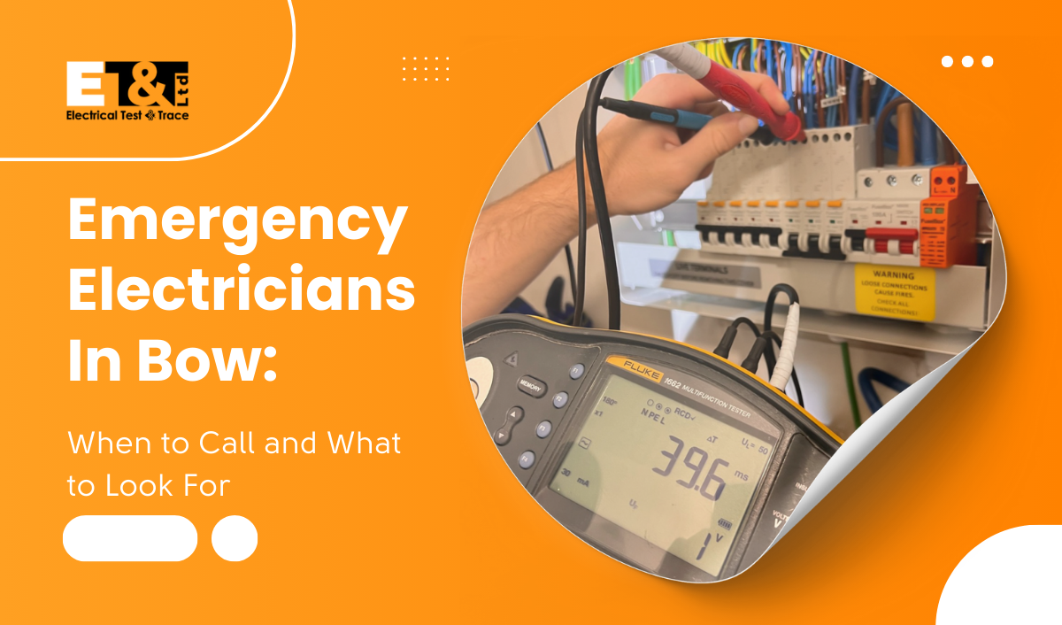 Emergency Electricians in Bow: When to Call and What to Look For